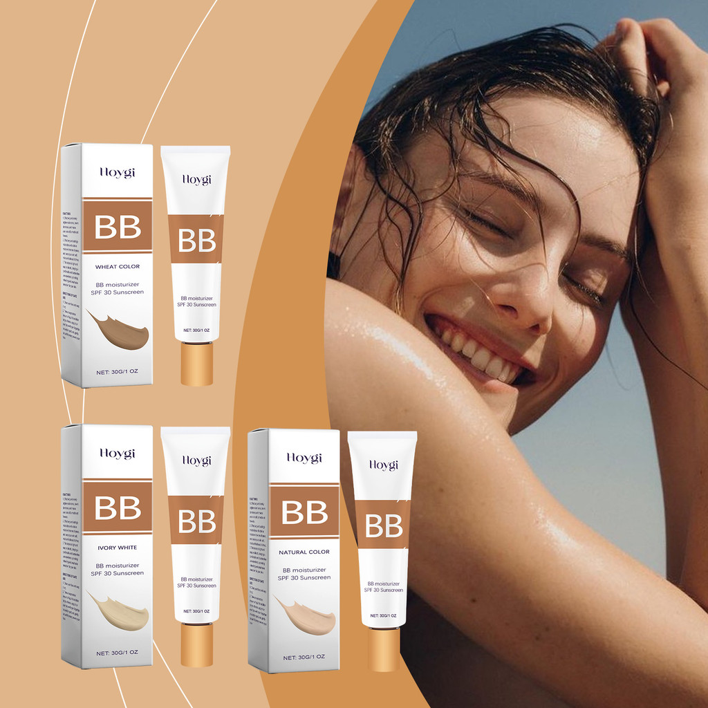 3 Color BB Moisturizer SPF 30 Sunscreen - Tinted BB Cream with Sun ...