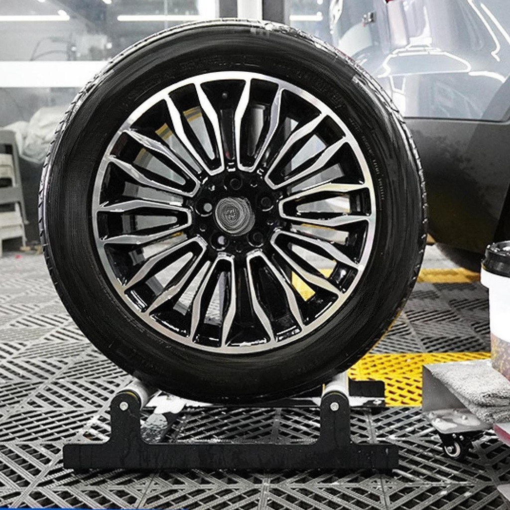[Lzdyyh2hl] Rolling Wheel Detailing Stand Heavy Duty Garage Accessory ...