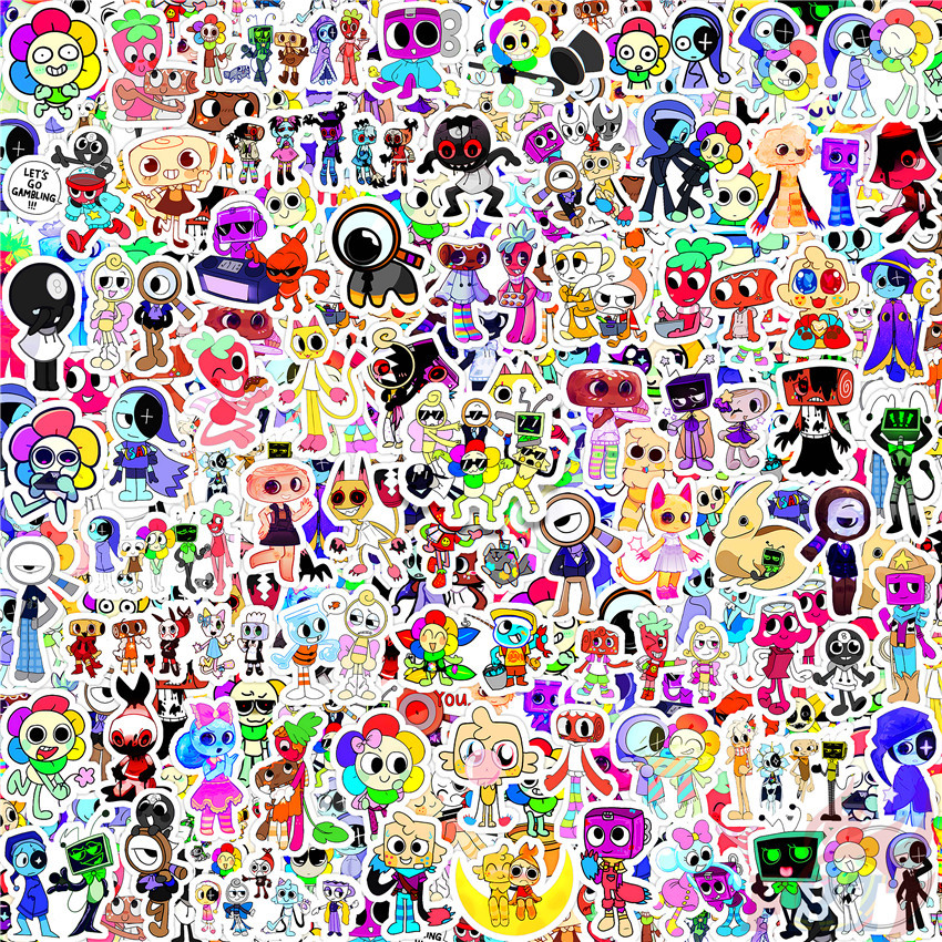 110Pcs/Set ★★★ Dandy's World Q-2 Mini Diary Manual Stickers ★★★ DIY ...