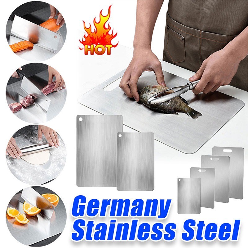 Stainless Steel Chopping Board / Double Sided Food Cutting Boards ...