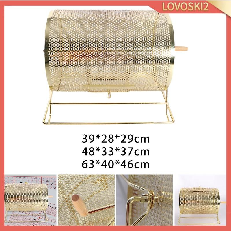 [Lovoski2] Raffle Drum with Wooden Turning Handle Raffle Drum Equipment ...
