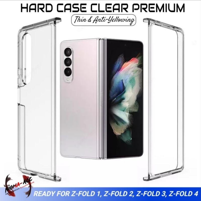 Samsung Galaxy Z Fold 1 2 3 4 5 6 Hard Case PC Ultra Clear Thin Clear ...