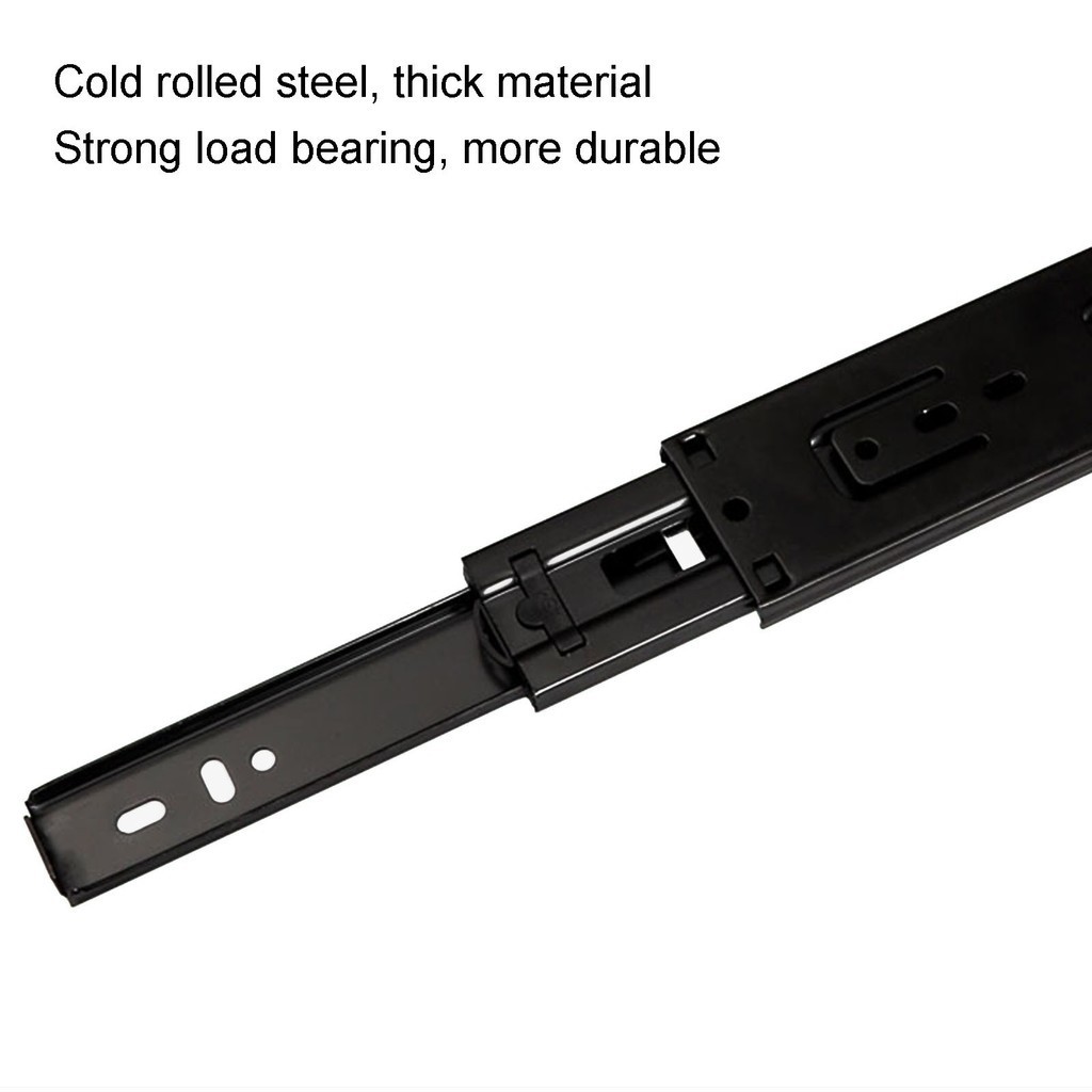 45mm Wide 5\"6\"8\" Short Small Drawer Slides Folding Triple Guide ...