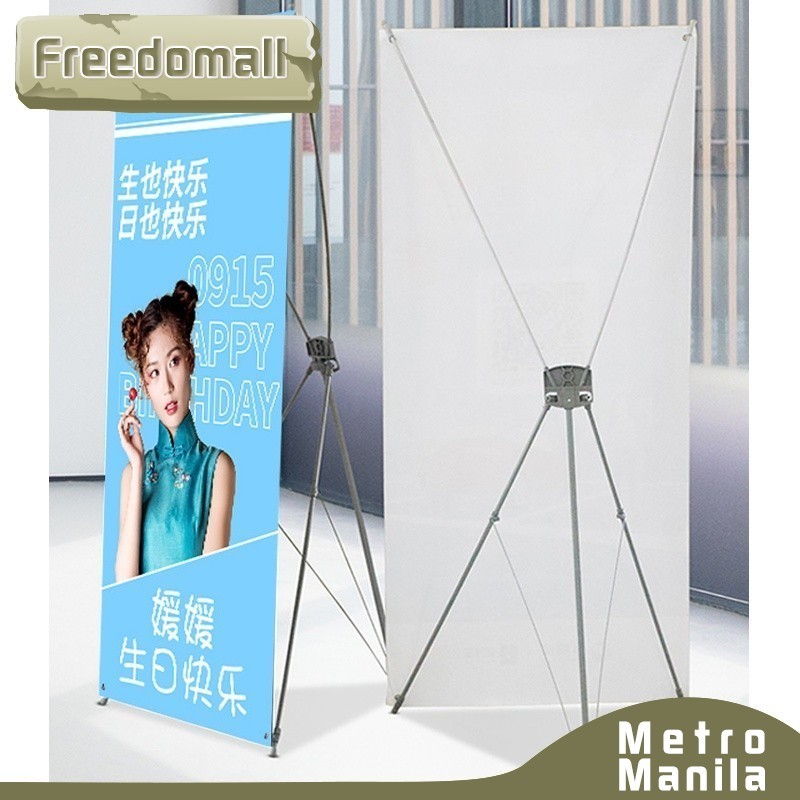 1.6*1.8m X Banner Stand Advertising Display Poster Stand Vertical ...