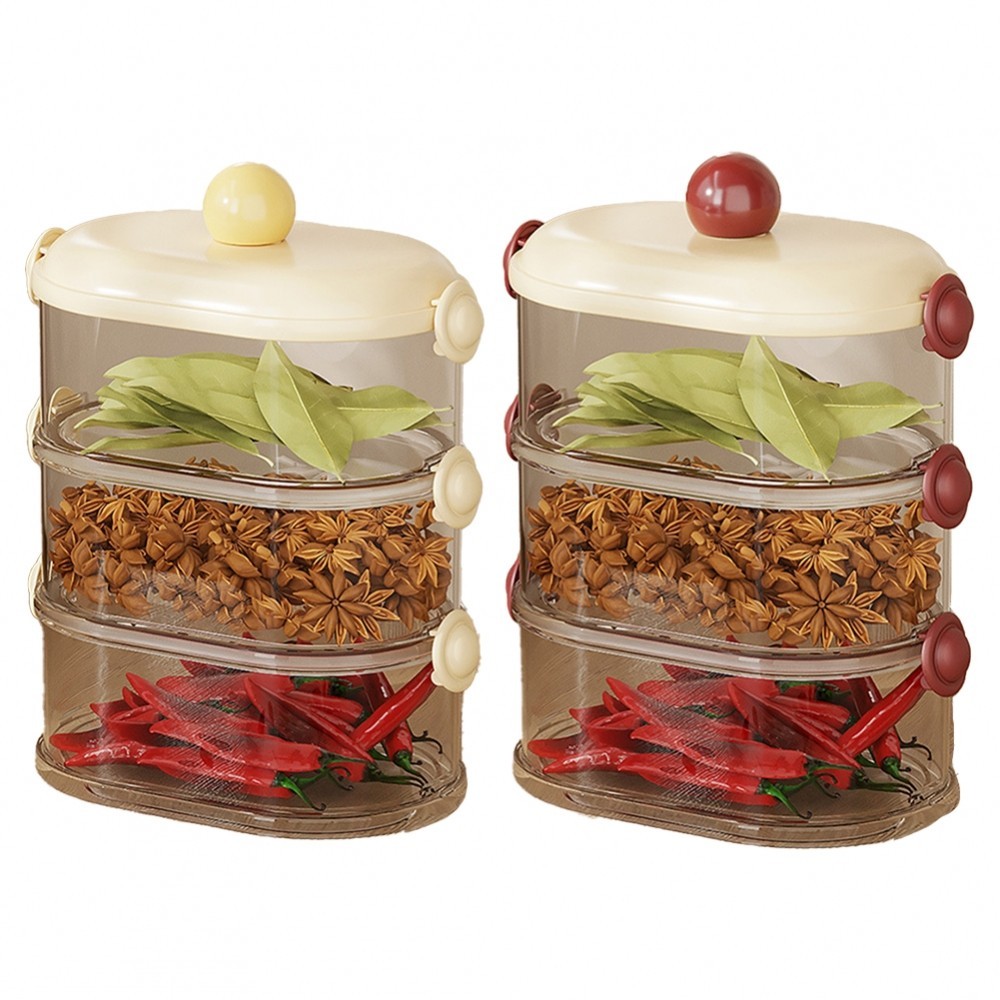 Practical Plastic Spice Container with Sealing Mechanism and Durability ...