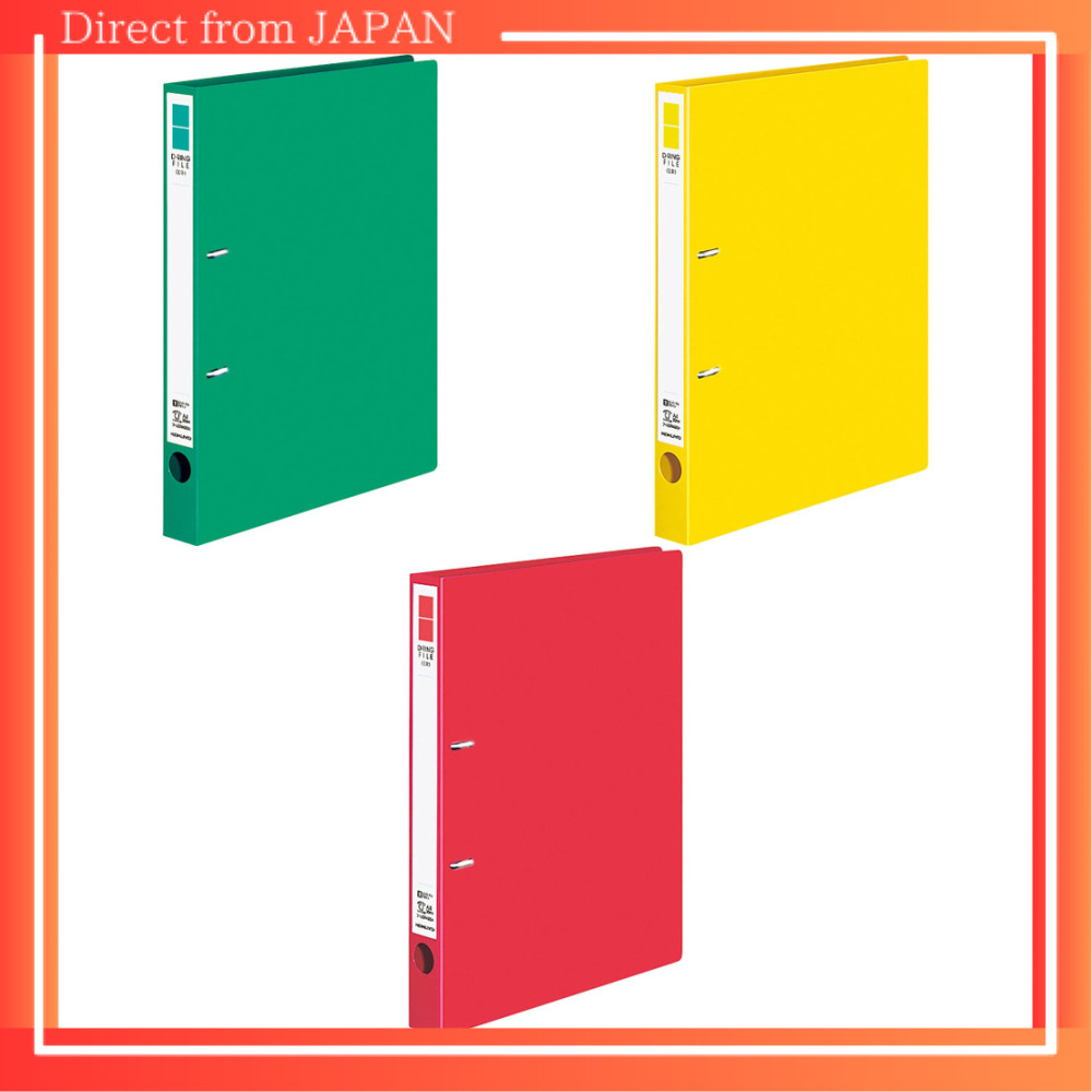 KOKUYO File D-Ring File ER A4 200-sheet capacity 2 holes Yellow Fu ...