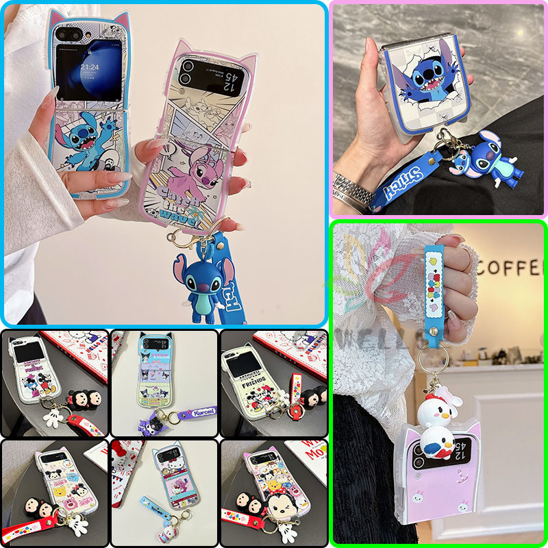 Cute Cartoon Printing Soft TPU Silicone Cat Ear Case with Lanyard ...