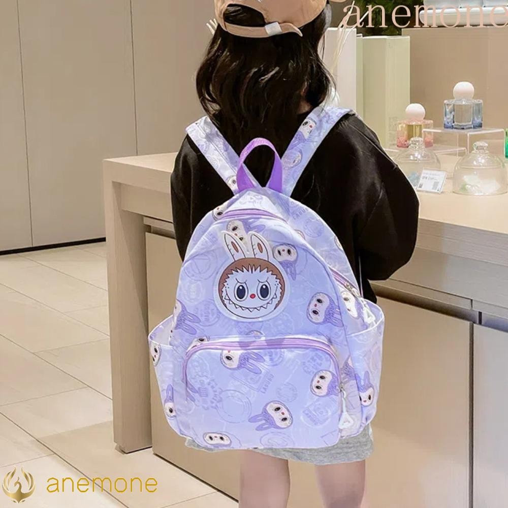 ANEMONE Labubu Backpack, Nylon Full Color Labubu Daypack, Durable ...