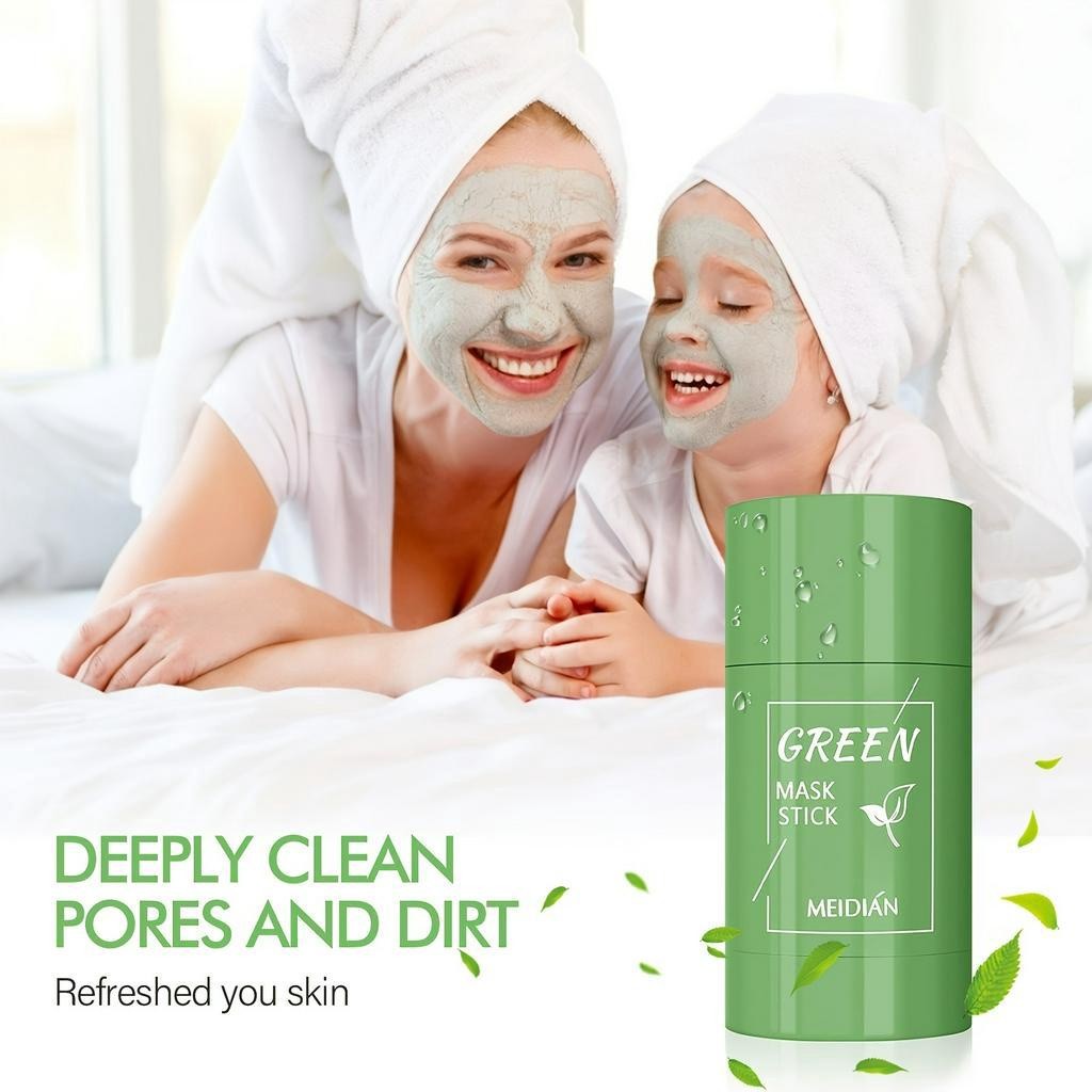 Green Tea Facial Mask Oil Control Deep Cleaning Facial Mask Nose Blackhead Remover | Shopee ...