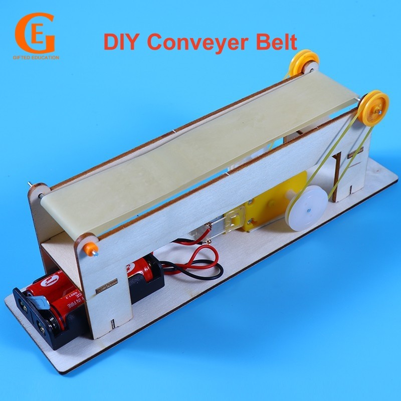 GIFTED EDUCATION DIY Handmade Wooden Conveyor Belt Toy Educational ...