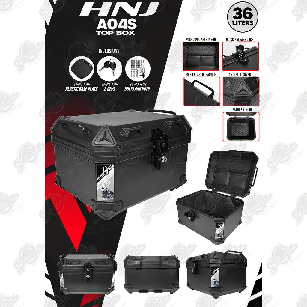 HNJ 45L Plastic Top Box Metal Baseplate Motor Compartment Box With Dual ...