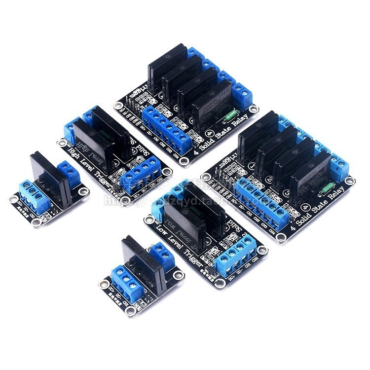 ♈1/2/4 way 5V high and low level trigger solid state relay module 2A AC ...