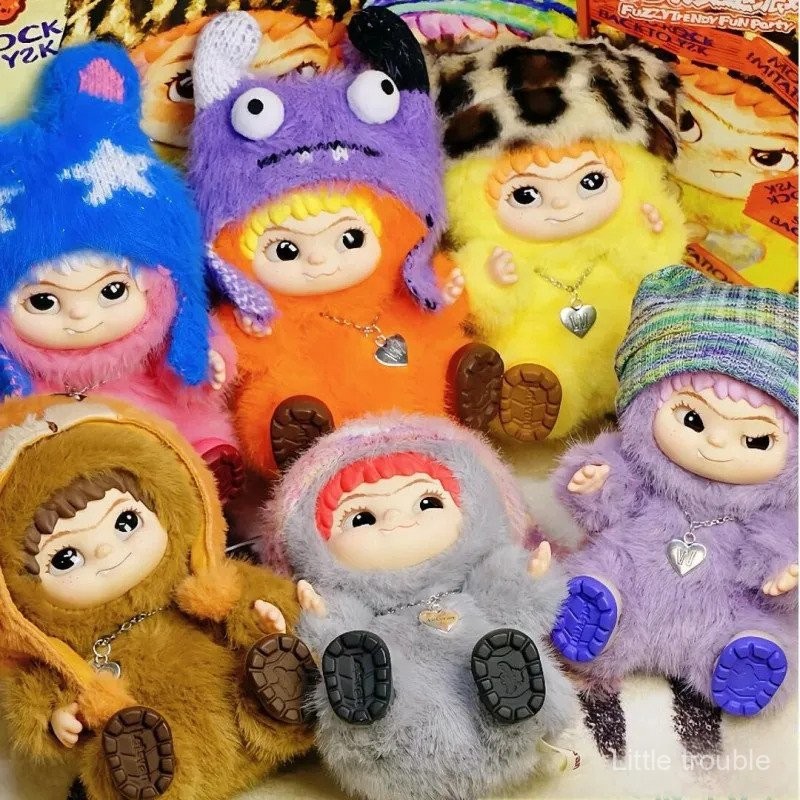 Wakuku Fuzzy Trendy Fun Party Blind Box Cute Wakuku Action Figure Mystery Box Cute Doll Bag ...