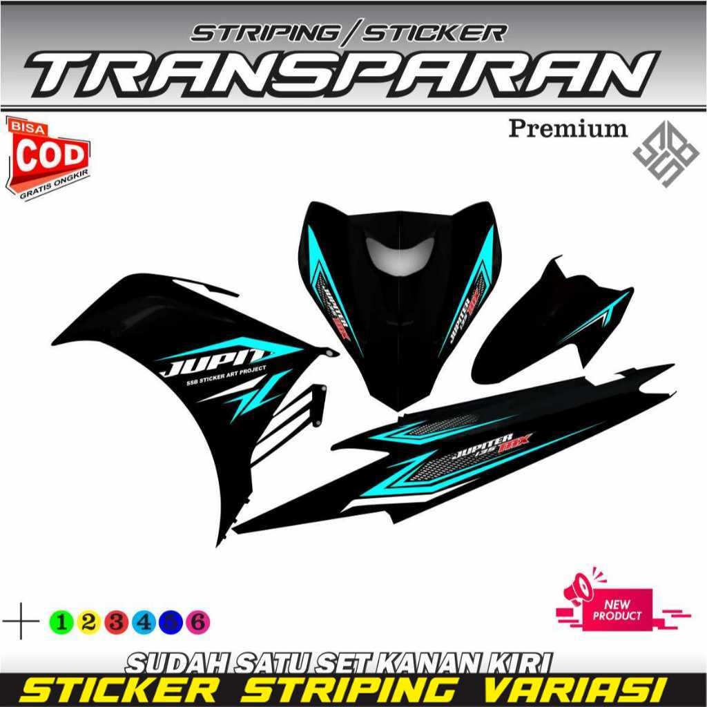 YAMAHA JUPITER MX NEW Striping TRANSPARENT STICKER LATEST MOTIF ...