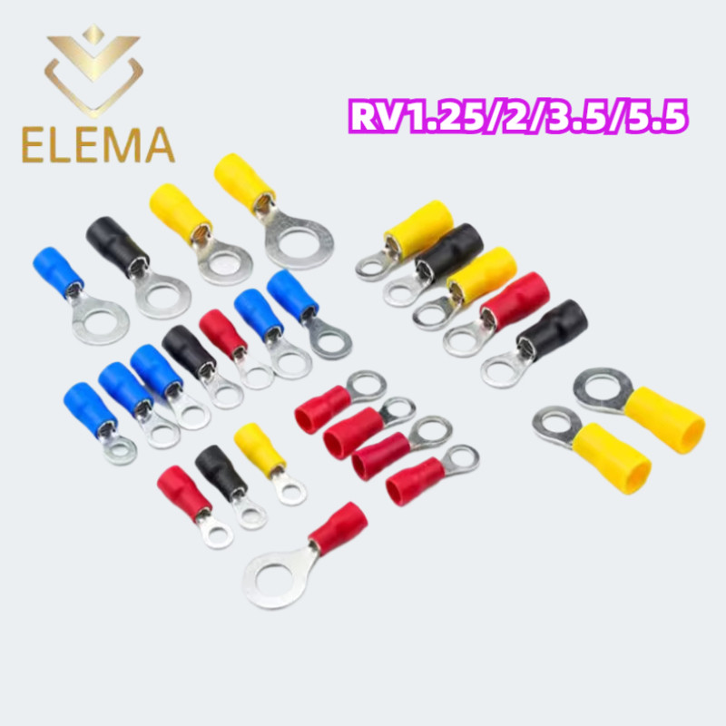 RV Ring Crimp Terminal Insulated Electric Cable Wire Connector Wiring ...