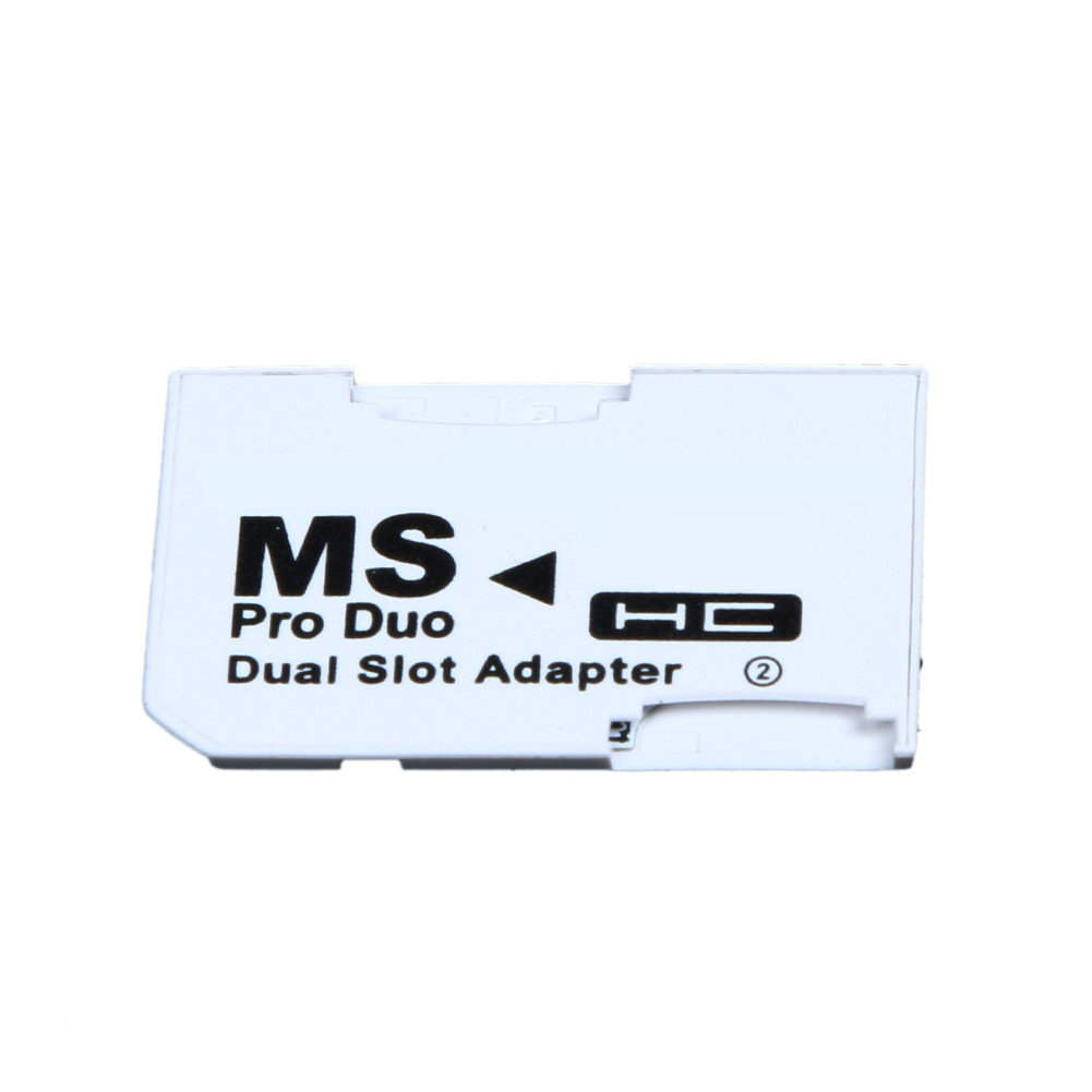 Dual Slot Micro For SD SDHC TF to Memory Stick MS Card Pro Duo Reader ...