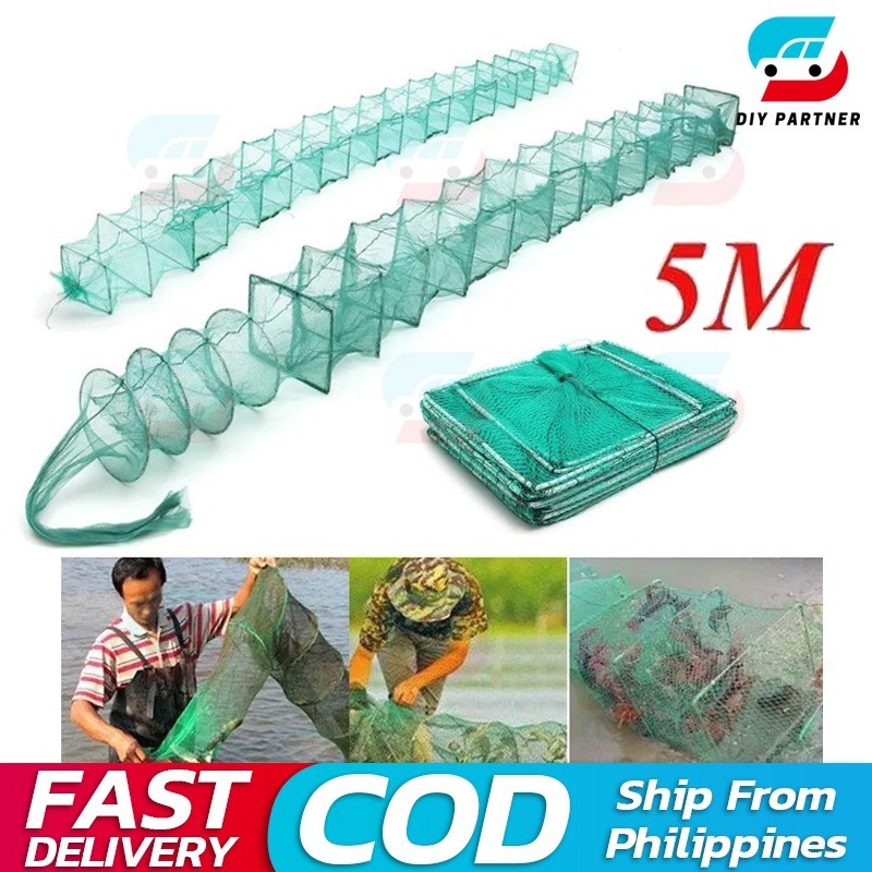 Shrimp Cage Fishing Net Lobster Fish Breeding Net Folding Fishnet ...