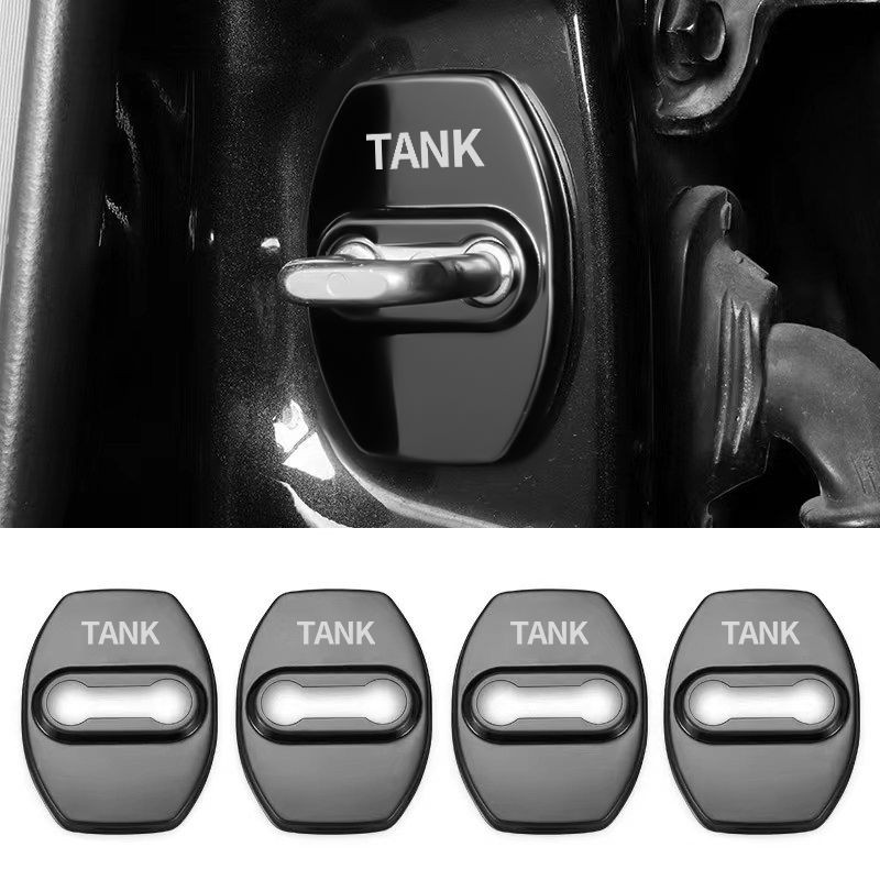 New Energy Stainless Steel Door Lock Cover Great Wall GWM Tank 300/500 ...