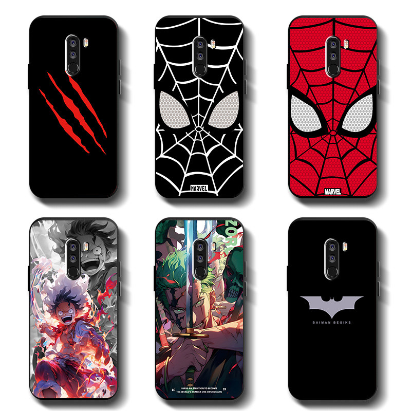 Black Soft Casing For Xiaomi poco F1 Anti-Scratch Camera Protection ...