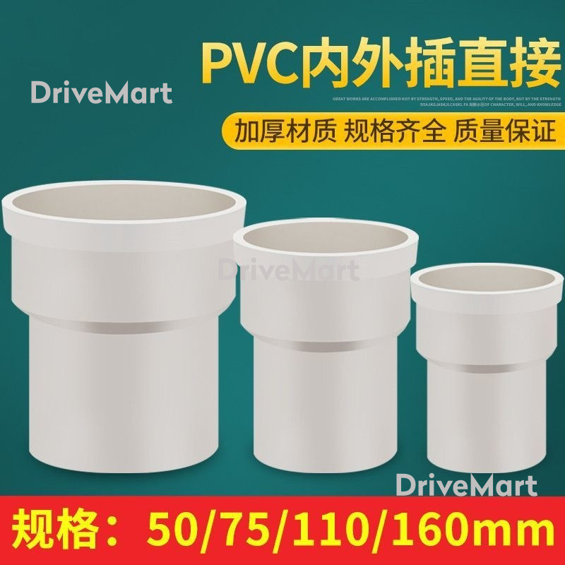 Pvc Inner Outer Plug Direct Extension Joint Drain Pipe Large Small ...