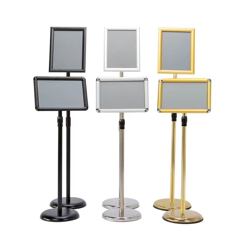 Billboard a4a3Guiding Card Display Stand Stainless Steel Standee ...