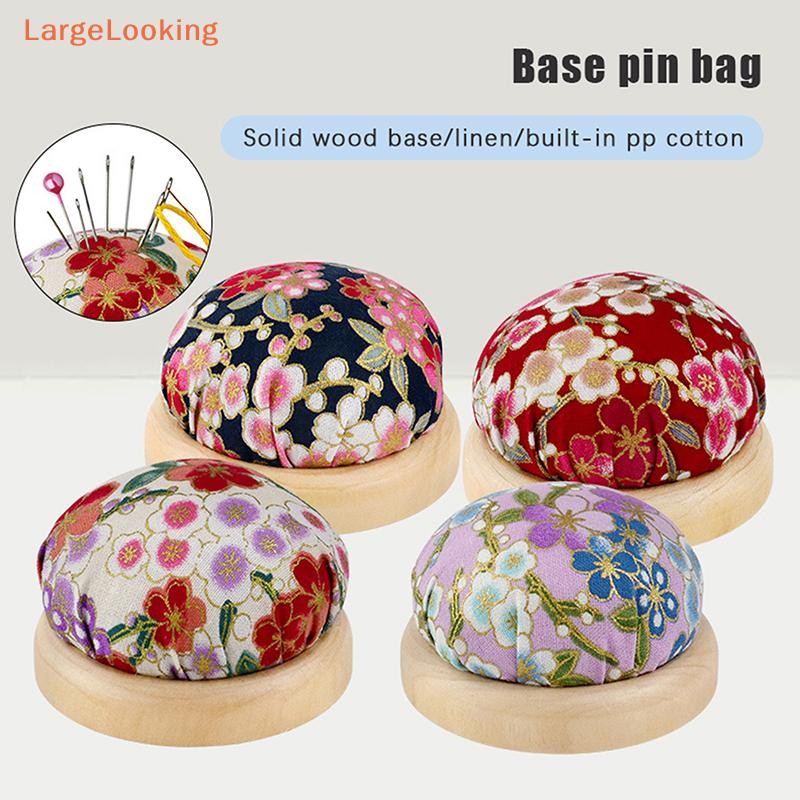 [LargeLooking] Vintage Embroidery Pin Cushions Half Round Pin Pad With ...