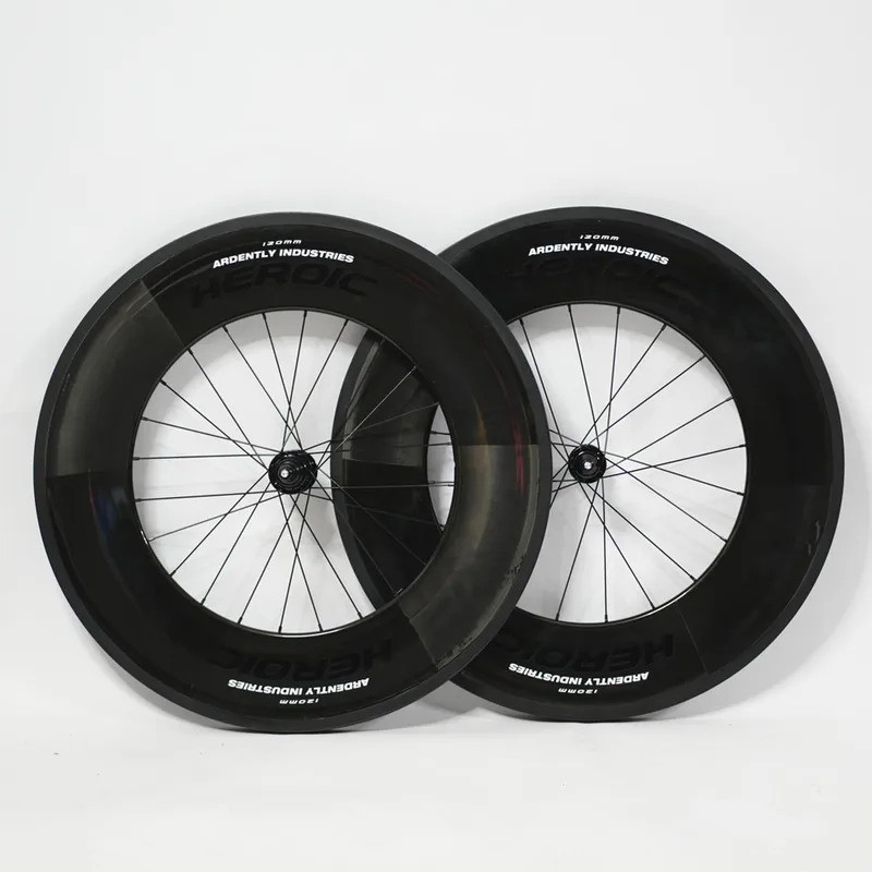 Ardently 700C Full Carbon Track bike wheelset 120mm depth Clincher ...