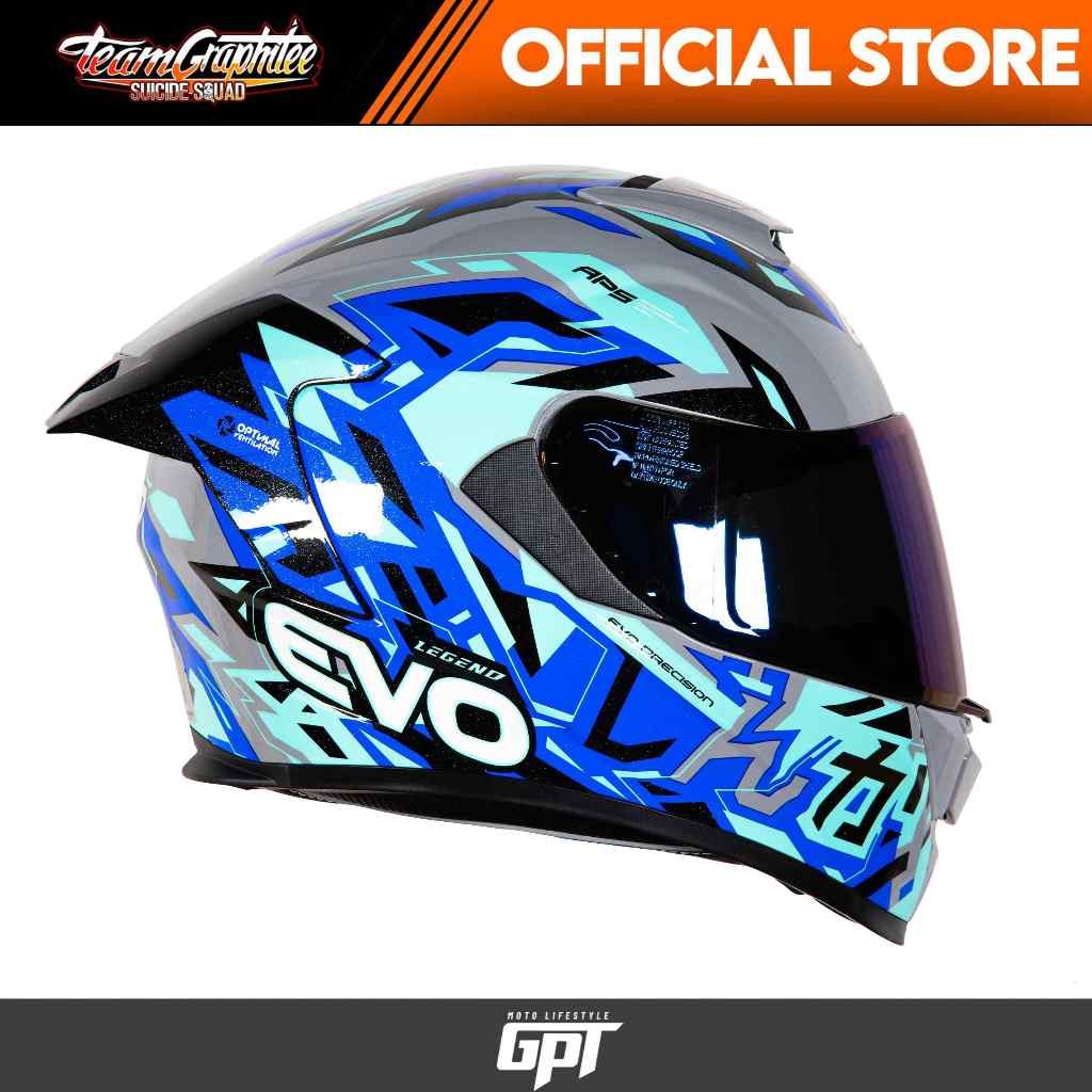EVO HELMET GT PRO LEGEND (Dual visor) w/ FREE CLEAR LENS | Shopee ...
