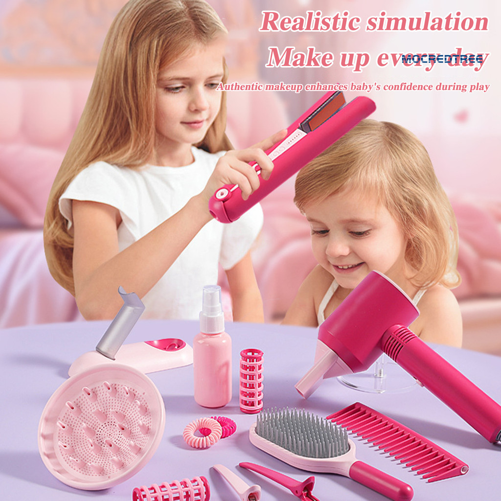Mocredtree Girls Hair Salon Playset Toy Pretend Beauty Styling Set with ...