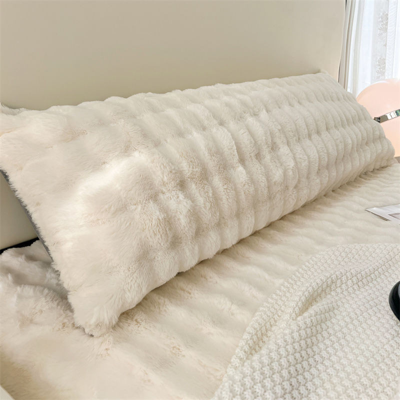 WindSing Super Soft and Faux Rabbit Fur Body Pillow Case Cover Body ...