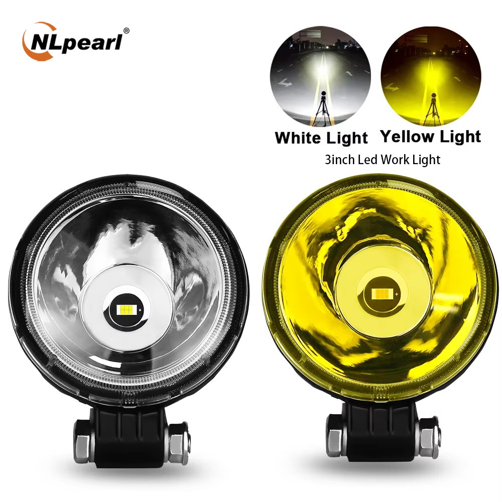 Nlpearl 3inch Led Work Light Offroad Round Spotlights Light 12V 24V 4x4 ...