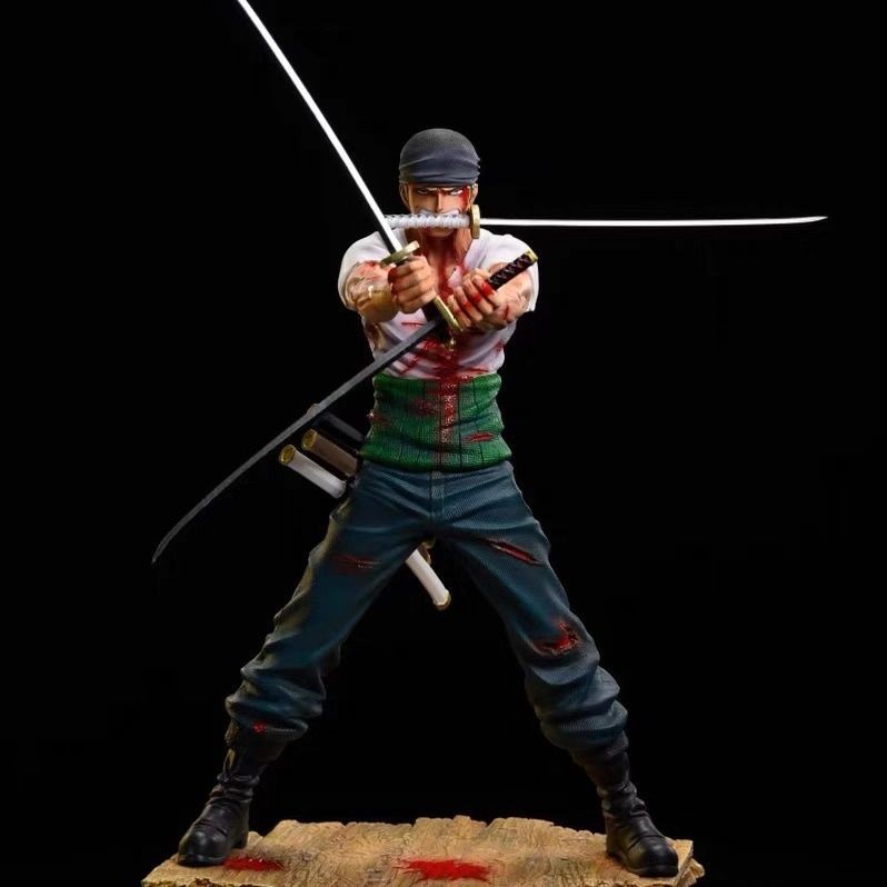 One Piece Hand-Made Model First Debut Zoro Battle Hawkeye One Piece ...