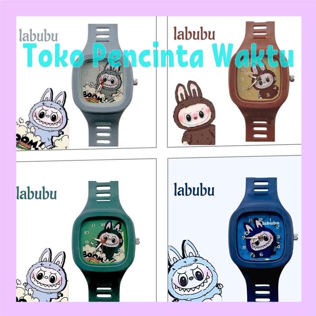 Labubu Imported Cute Children's Watches - Latest Rubber Analog round ...