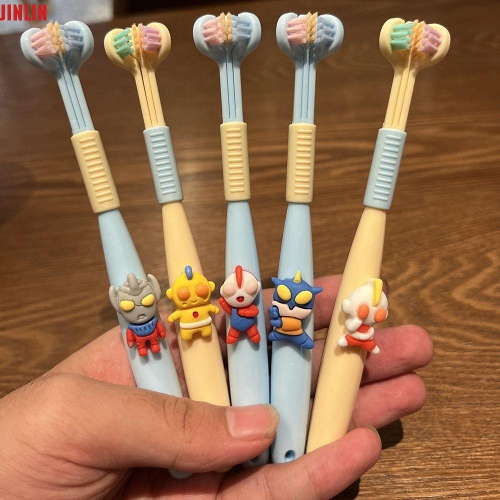 JINLIN Three Sided Toothbrush, 360 Degree Ultraman 3D Tooth Brush ...