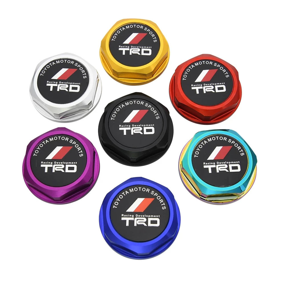 TRD Aluminum Car Engine Oil Cap for Toyota, Camry, Corolla, Asian ...
