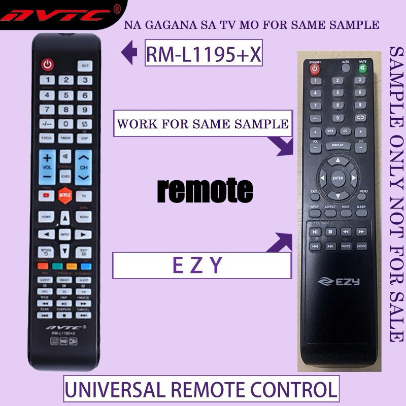 Universal remote control for EZY smart tv remote(universal)na gagana sa ...