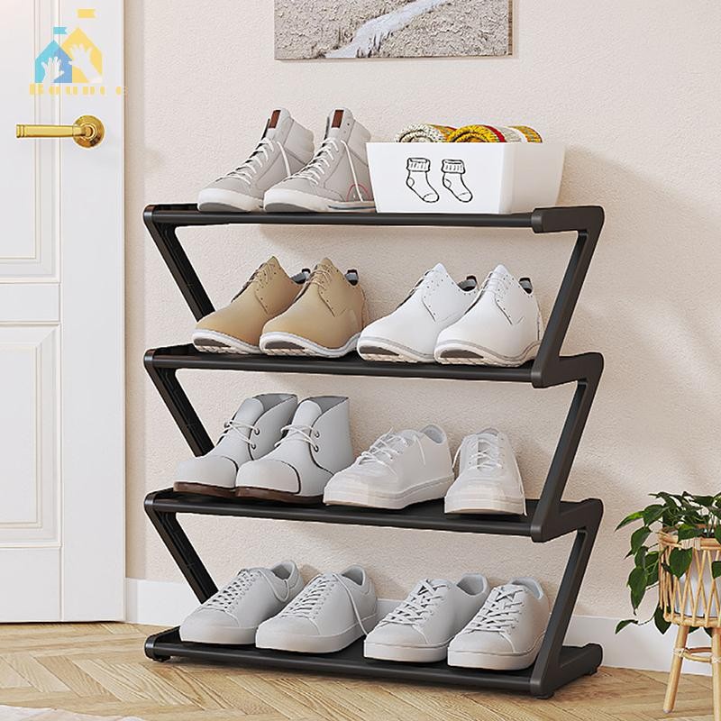 Bounce 4-Tier Shoe Rack Small Shoe Rack Organizer Modern Hallway Shoe ...