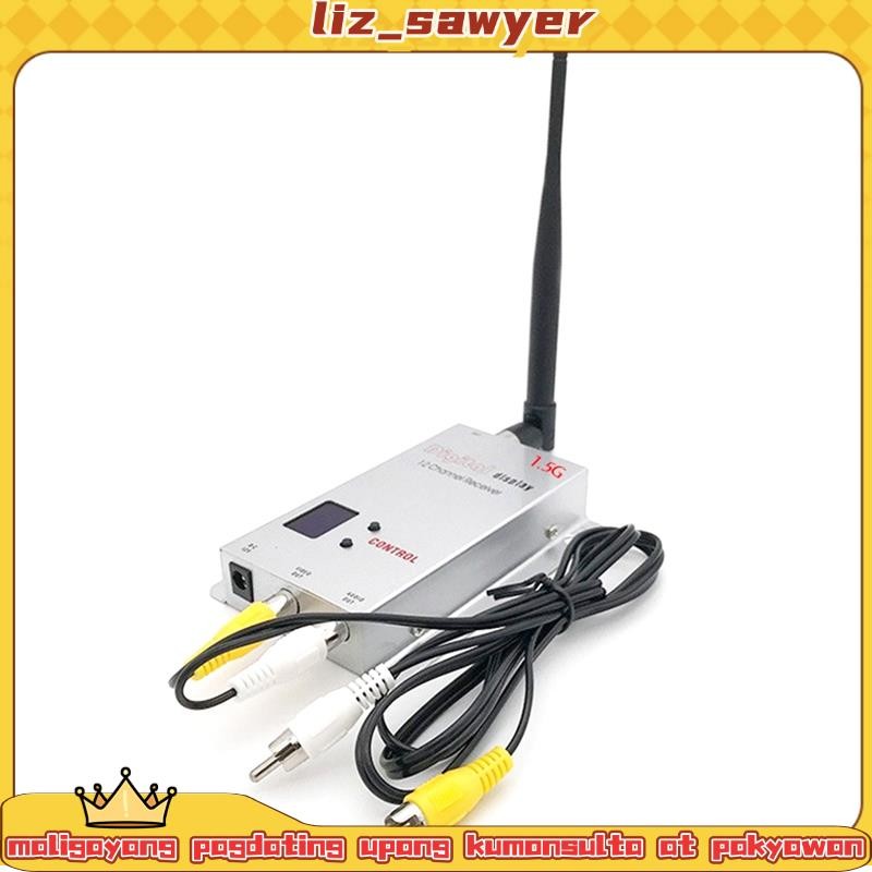 FPV 1.5G 1500mW VRX 12CH Video Receiver Video Transmitter Receiver for ...