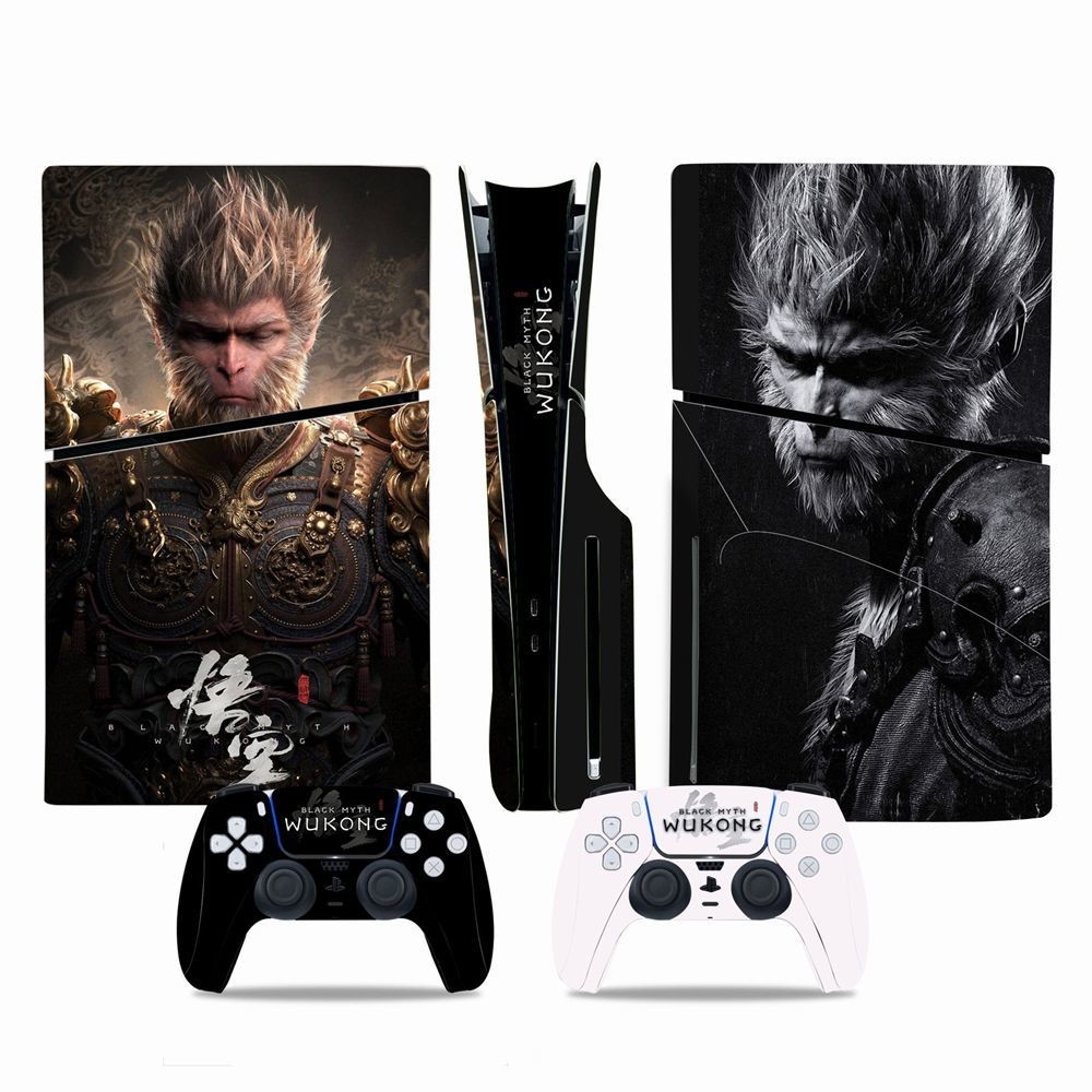 for Sony PS5 Slim Black Myth Wukong Sticker Creative Ps5 Slim CD-ROM ...