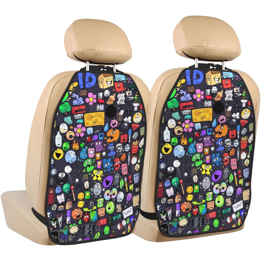 Bfdi Car Seat Back Kick Protectors,2 Pack Kick Mats with Storage ...