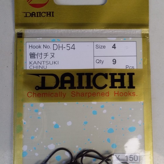 Chinu Daiichi Fishing Hook DH-54 Kantsuki Chinu Chemically Sharpened ...