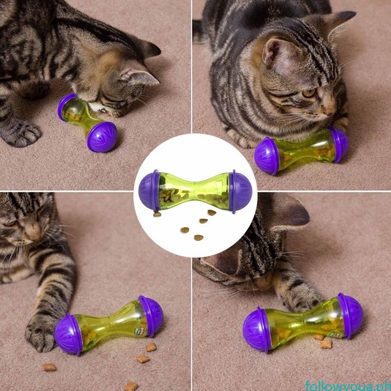 fol Interactive Puzzle for Cat Feeder Treat Dispenser Slow Feeder with ...