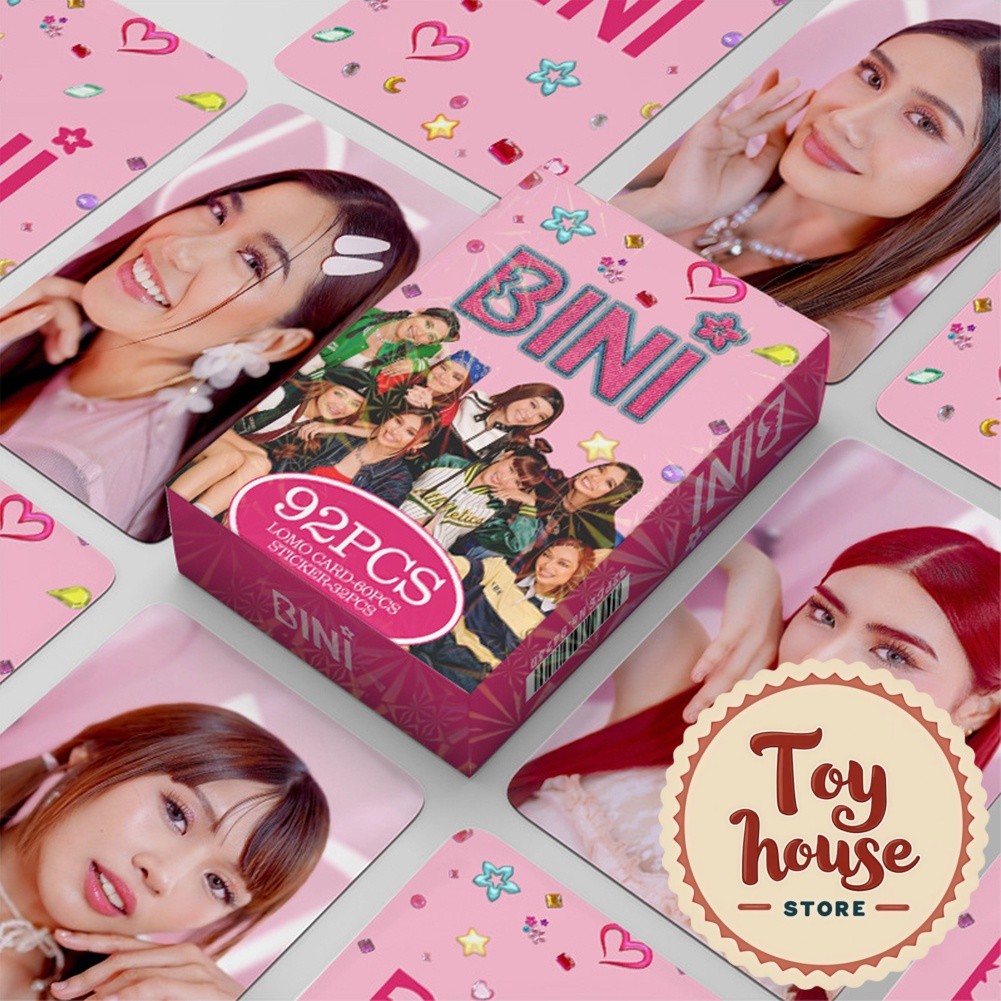 TH BINI 30/92/96pcs Postcard BINI Lomo Cards Sticker En B P New-Jeans ...