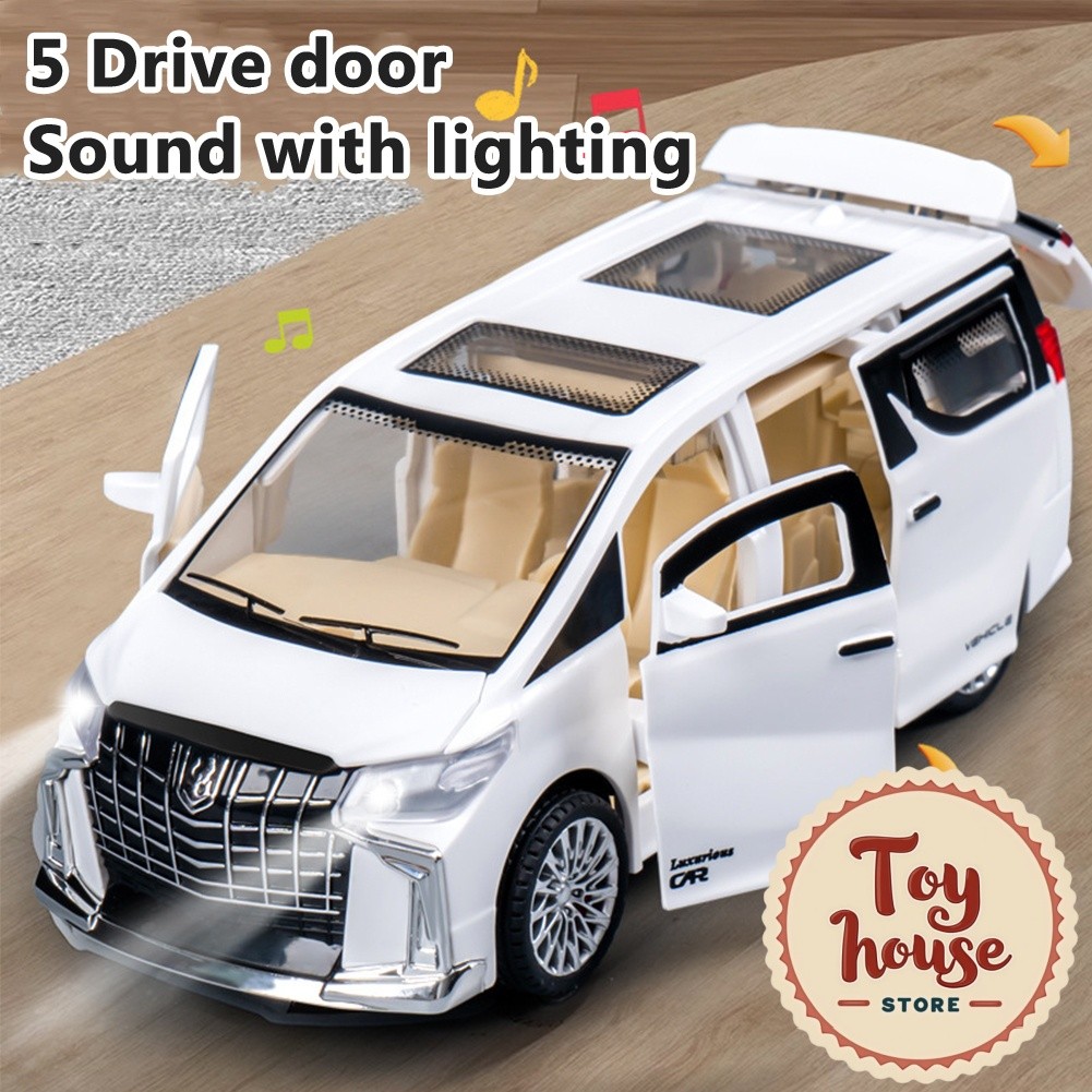 TH 1:24 Toyota Alphard Car Model Alloy Diecast Cars Toys For boys, Kids ...