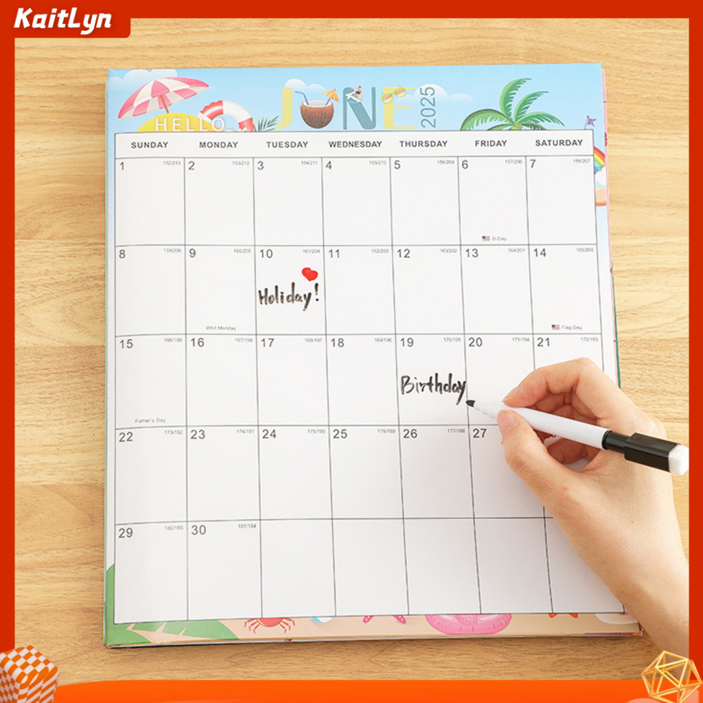 Countdown Display Calendar 2025 Waterproof Calendar for 2025 2025 Wall ...