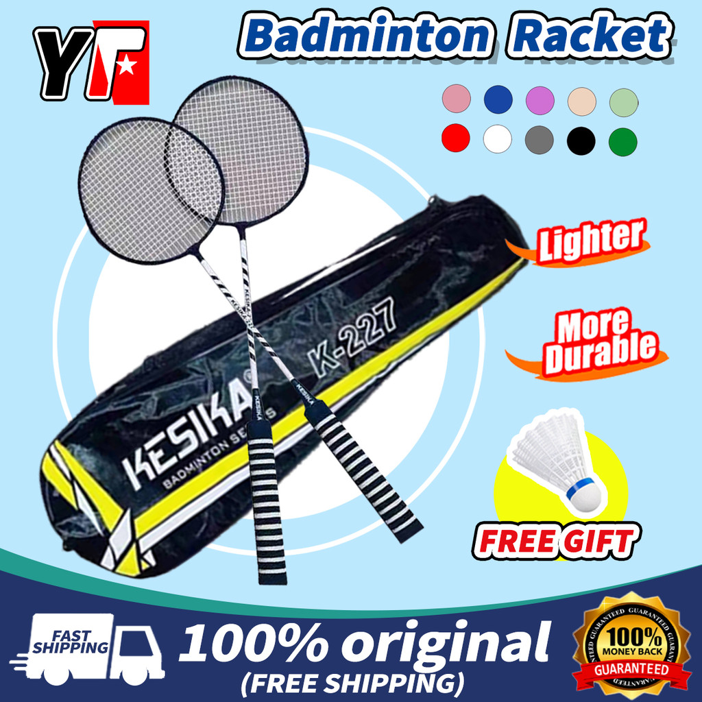 2PCS Badminton Racket Set Ultra Light Durable Beginners Student Sports ...