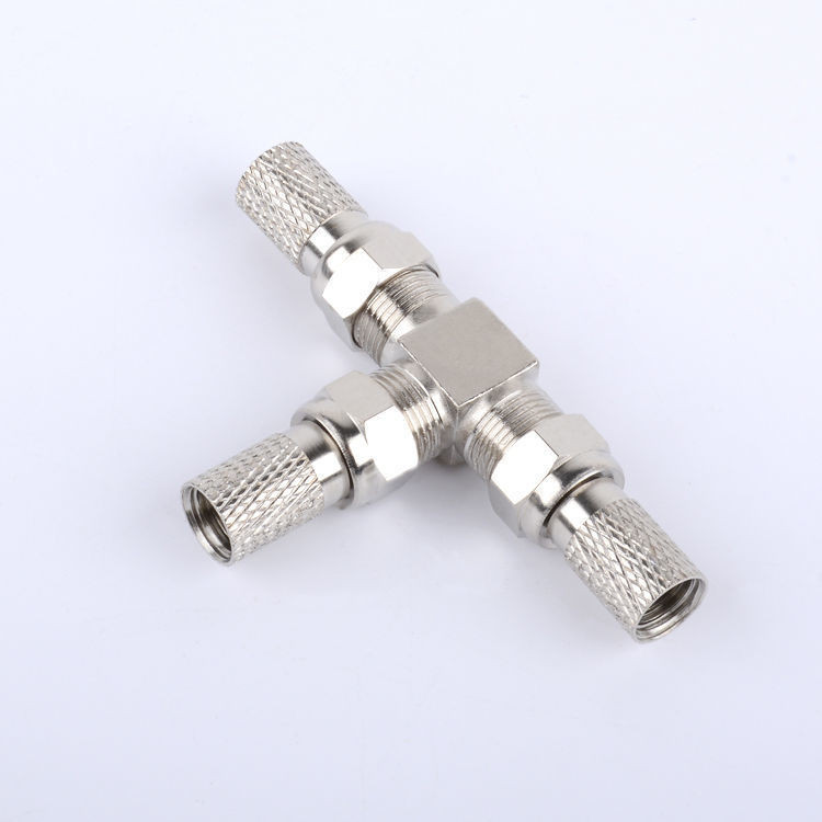 Self-Tightening Spiral Cable TV Tee Connector F Head Wired Antenna One ...
