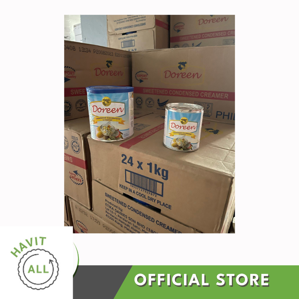 HAVITALL Doreen Condensed Condensada Milk (1BX) 24PCS X 1KG | Shopee Philippines