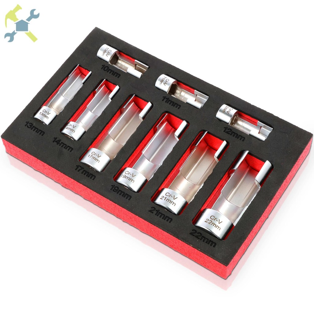 3/8 Inch 1/2 Inch Drive Diesel Injector Fuel Line Socket Wrench Set ...