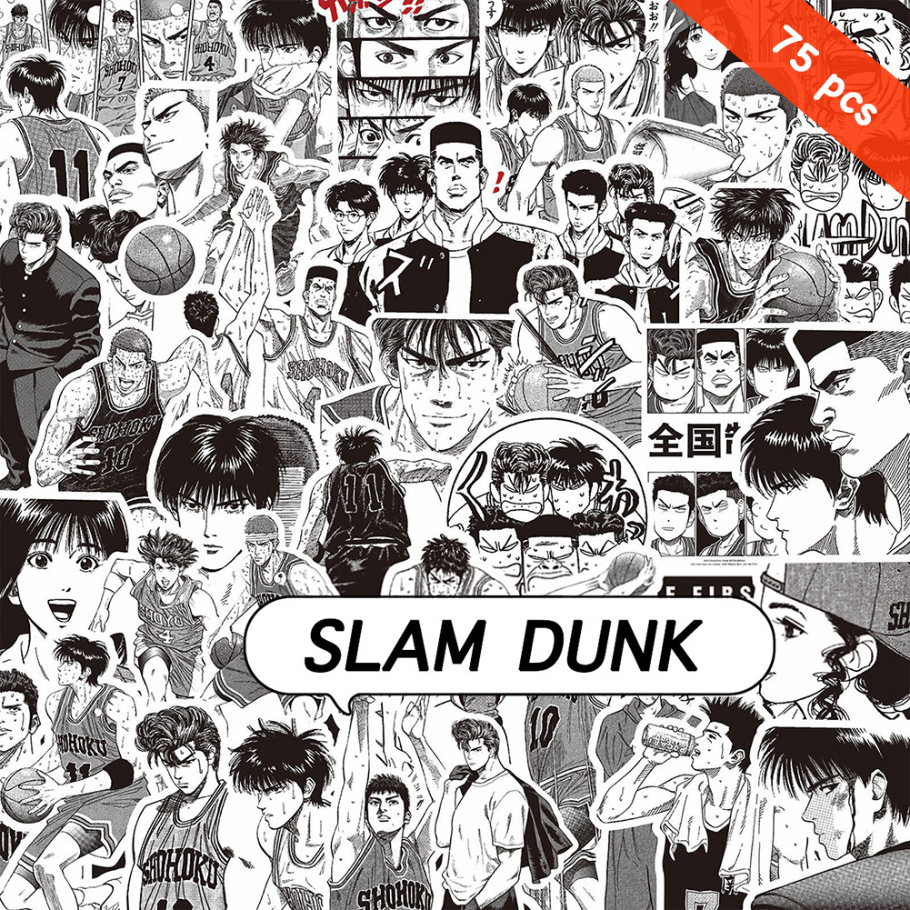Y&P| SLAM DUNK Stickers Set Japanese Anime Graffiti Waterproof Decals ...